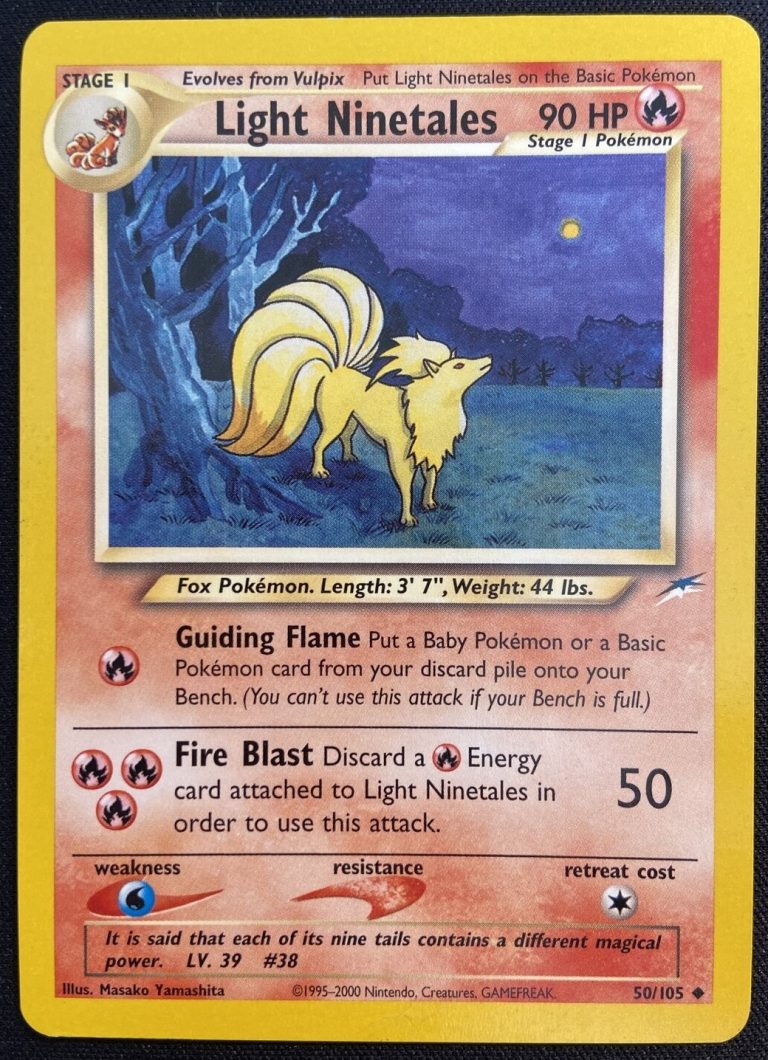 Light Ninetails 50/105 - PokeCats Card Collection